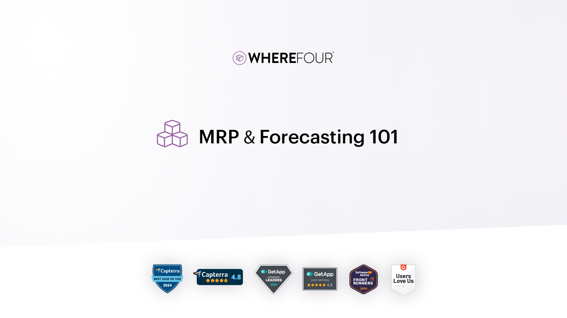 MRP & Forecasting 101 | Wherefour ERP